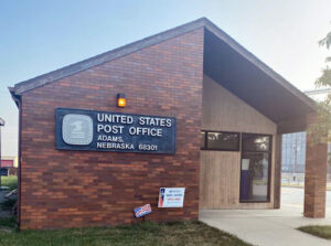 United States Post Office in the Village of Adams, Nebraska | Village ...